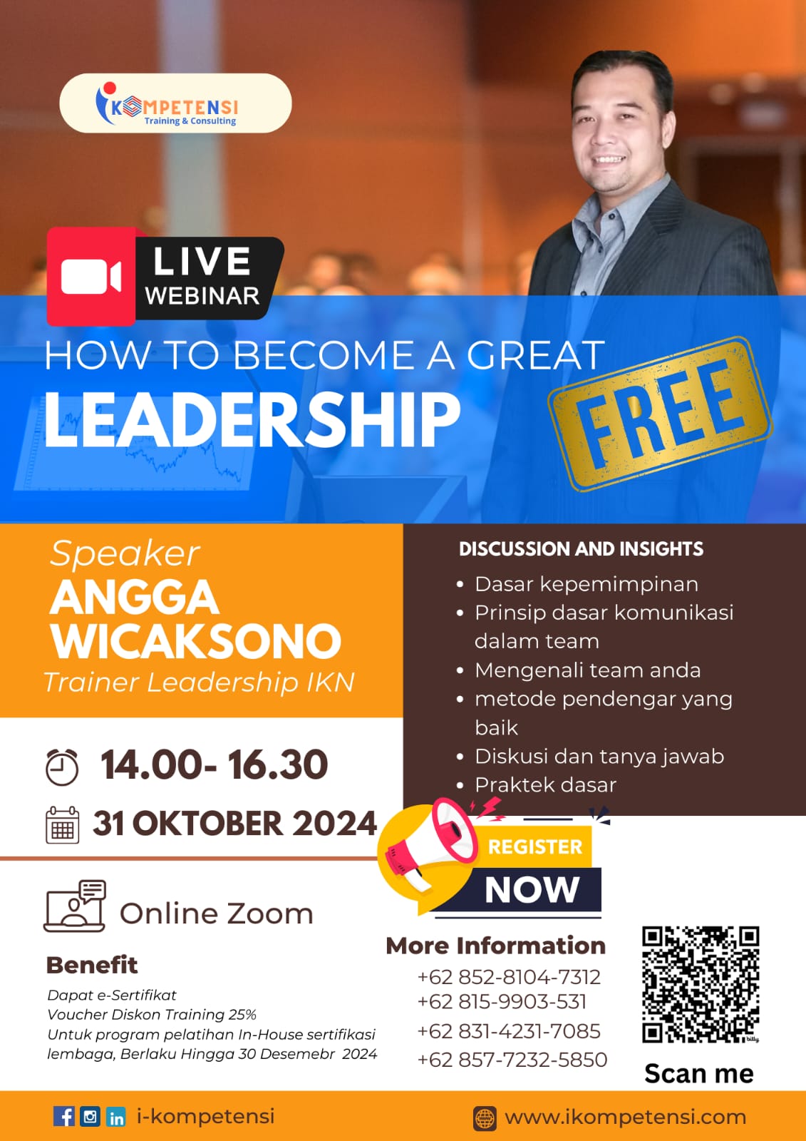 Webinar How to Become a Great Leader - Pusat Pelatihan dan Sertifikasi ...